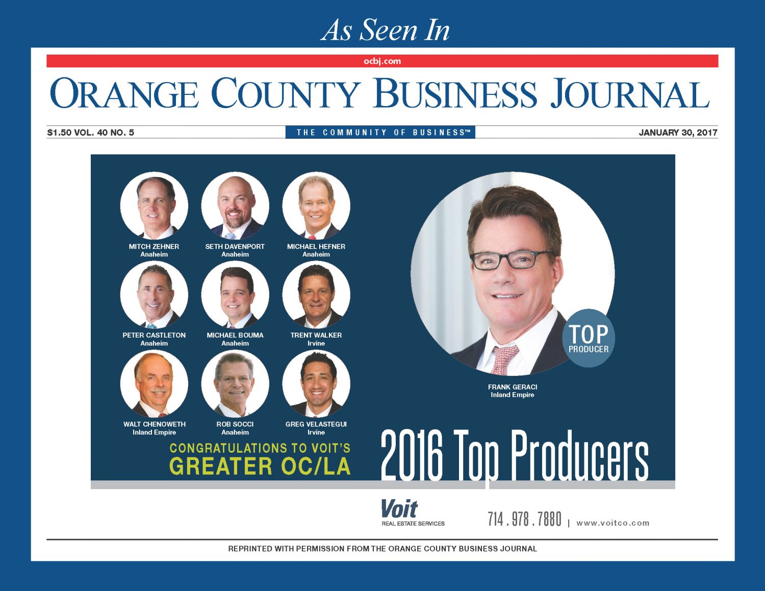2016 Top Ten Producers – Congratulations Mike Bouma! – Bouma•Caputo